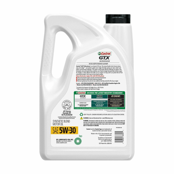 Shop - Castrol GTX ULTRACLEAN 5W-30 Oil, 5Quarts AutofactorNG