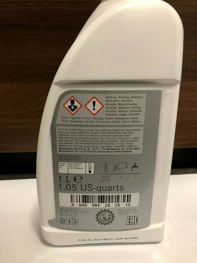 Shop - Mercedes Benz Genuine Radiator Coolant (A000989282514) (325.5 ...